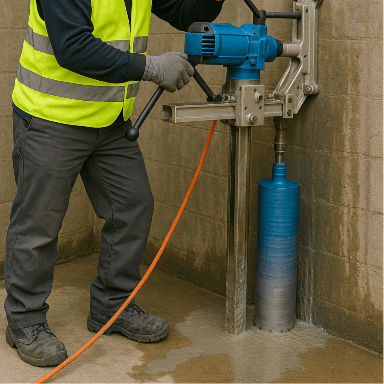 We create clean holes in tough surfaces, ideal for pipes, cables, vents ...
